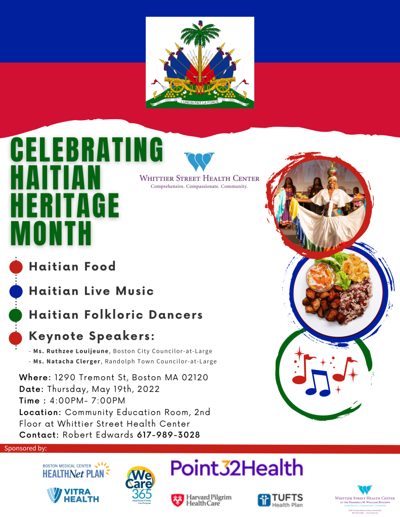 Haitian Heritage Day - Whittier Street Health Center | Whittier Street ...