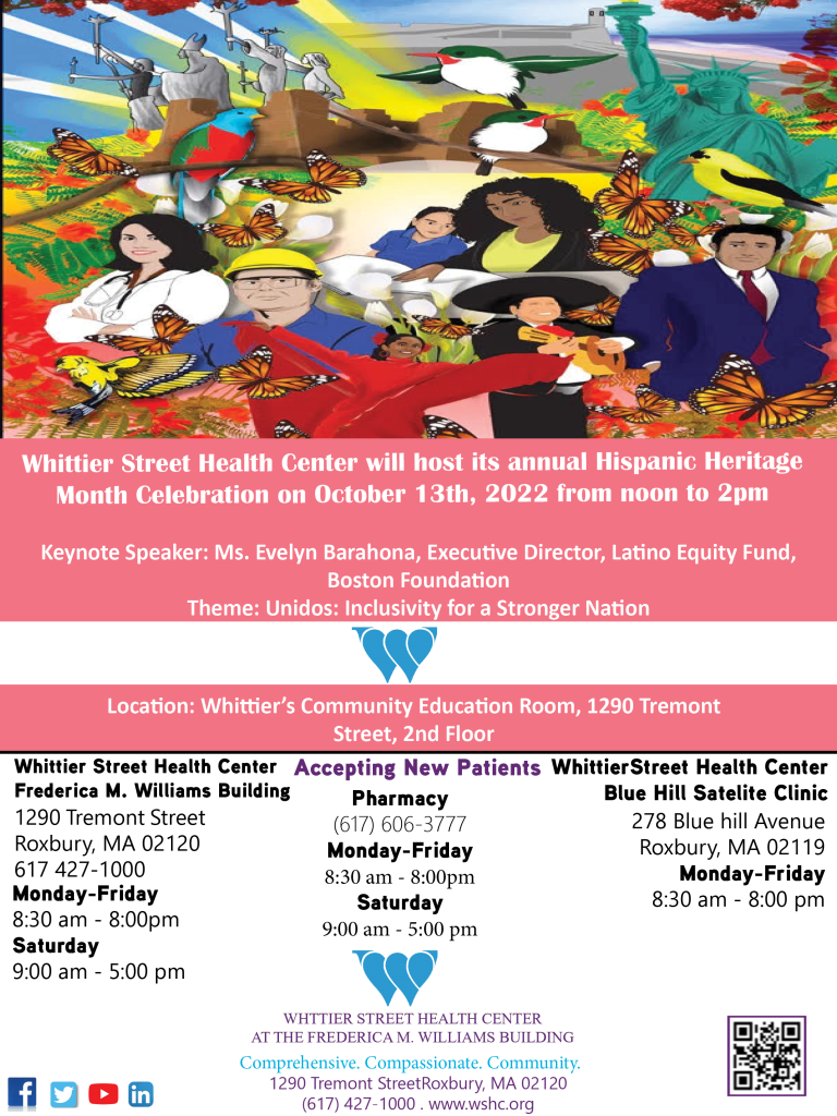 Hispanic Heritage Month - Whittier Street Health Center | Whittier ...