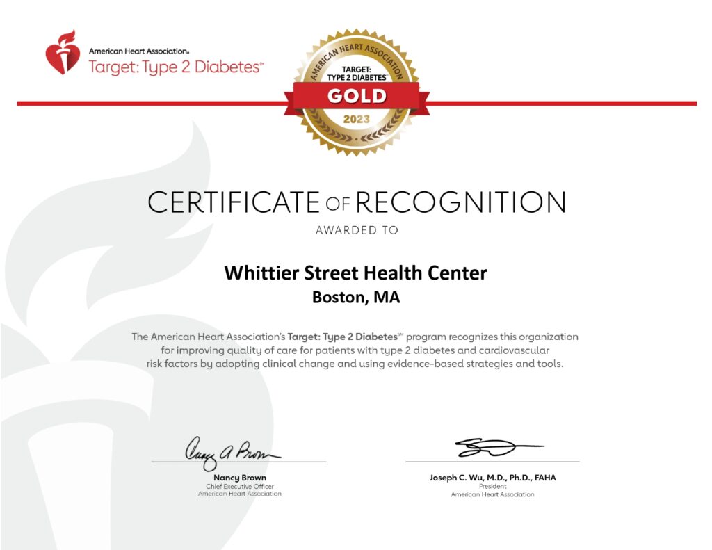 Whittier Street Health Center Earns Prestigious Recognition from ...