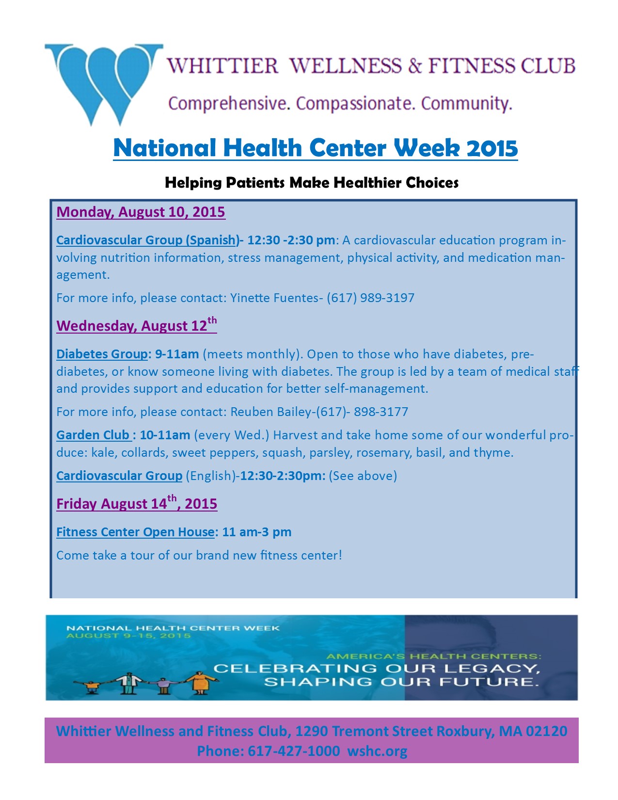 National Health center week flyer 2015 - Whittier Street Health Center ...
