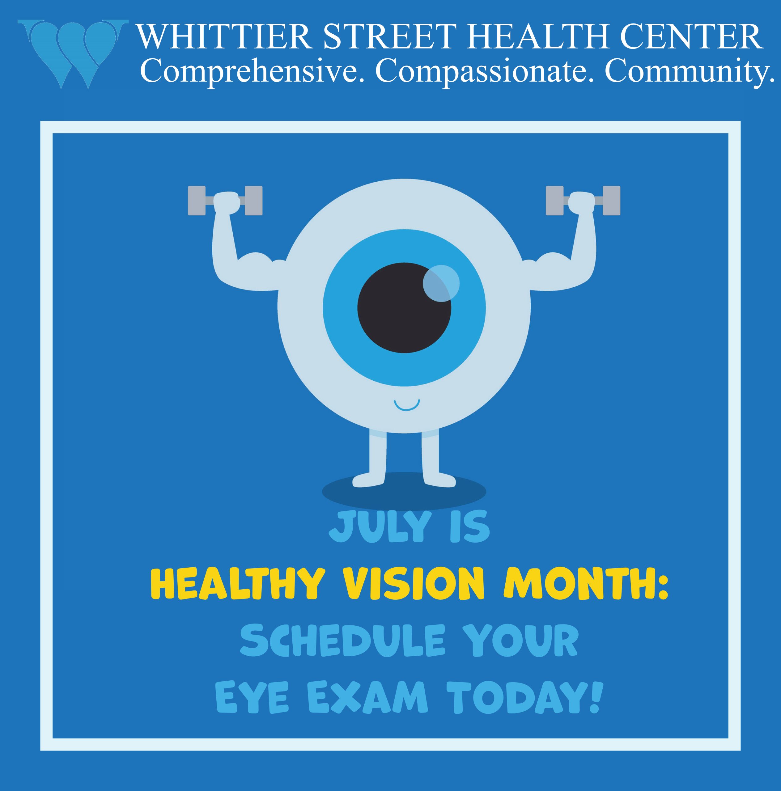 Vision Health Month - Whittier Street Health Center | Whittier Street ...